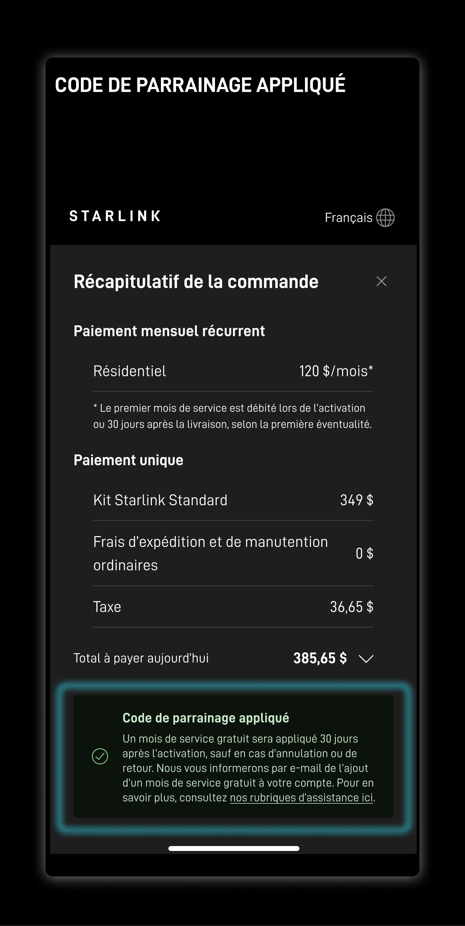 Starlink | Mga Referral